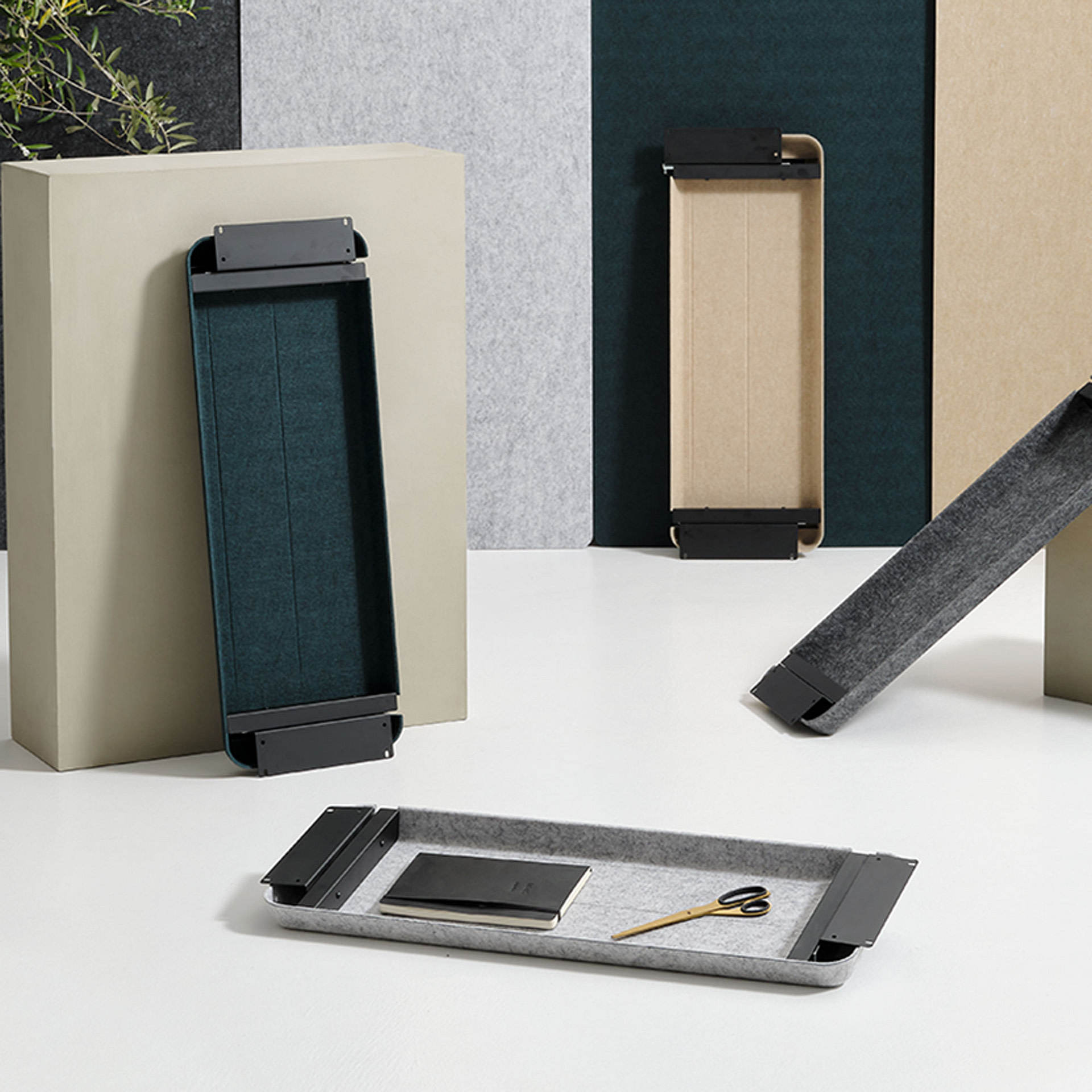 lento Schreibtischzubehör: Unterbau Schublade Filz